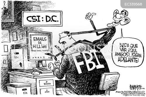 Escándalo Emails Cartoons and Comics - funny pictures from CartoonStock
