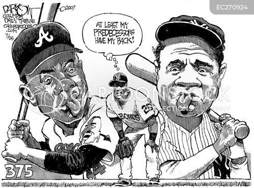 Barry Bonds 375 Cartoons and Comics - funny pictures from CartoonStock