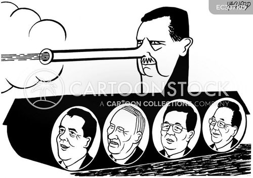 Bashar Al Assad Cartoons and Comics - funny pictures from CartoonStock