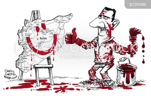 Face Of Bashar Assad Cartoons and Comics - funny pictures from CartoonStock