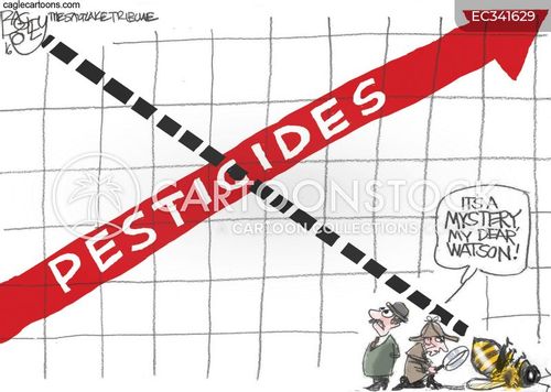 Pesticides Killing Bees Cartoons