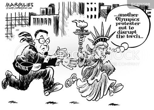 Torch Relay Cartoons and Comics - funny pictures from CartoonStock