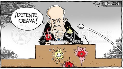 Netanyahu-speech Cartoons and Comics - funny pictures from CartoonStock