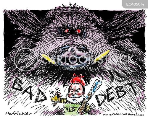 Bad Debt Cartoons and Comics - funny pictures from CartoonStock