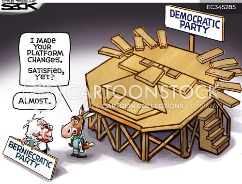 Bernie Platform Cartoons and Comics - funny pictures from CartoonStock