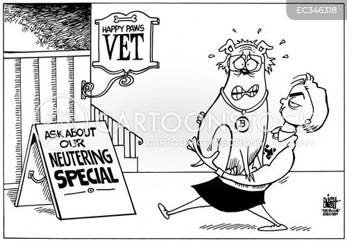 Getting Neutered Cartoons and Comics - funny pictures from CartoonStock
