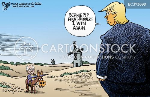 Bernie Vs Trump Cartoons and Comics - funny pictures from CartoonStock