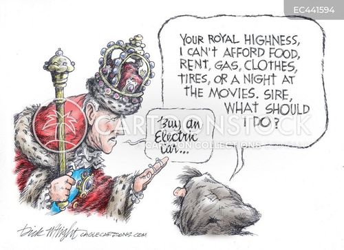 Electric Car Hero Cartoons and Comics - funny pictures from CartoonStock