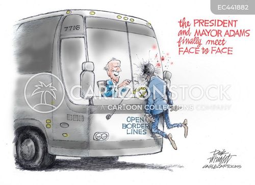 Border Problem Cartoons and Comics - funny pictures from CartoonStock