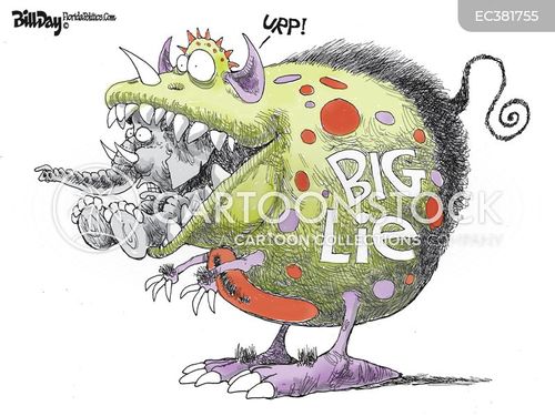Said Big Lie Was Bs Cartoons and Comics - funny pictures from CartoonStock