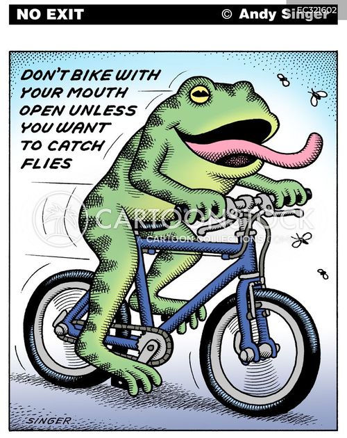 Riding A Bike Cartoons and Comics - funny pictures from CartoonStock