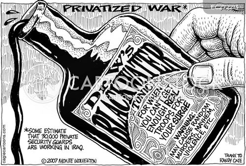 Blackwater Security Cartoons and Comics - funny pictures from CartoonStock