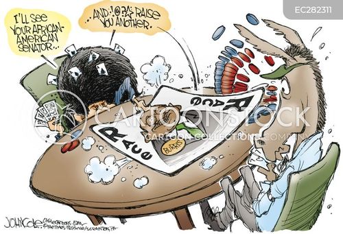 Race Card Cartoons and Comics - funny pictures from CartoonStock