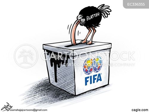 Blatter Corruption Cartoons and Comics - funny pictures from CartoonStock