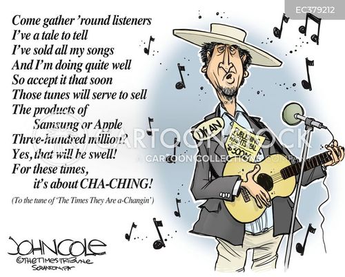 Bob Dylan Cartoons and Comics - funny pictures from CartoonStock