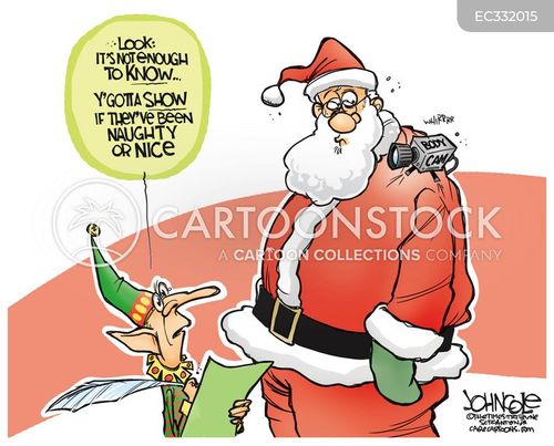 Santa List Cartoons and Comics - funny pictures from CartoonStock
