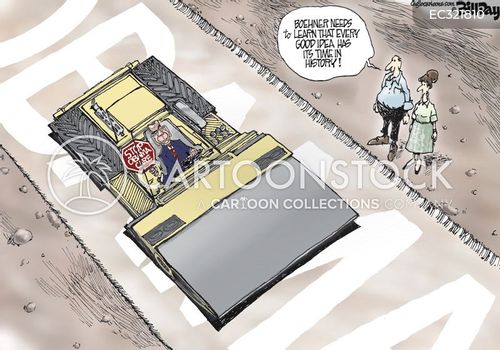 Flattened Cartoons and Comics - funny pictures from CartoonStock