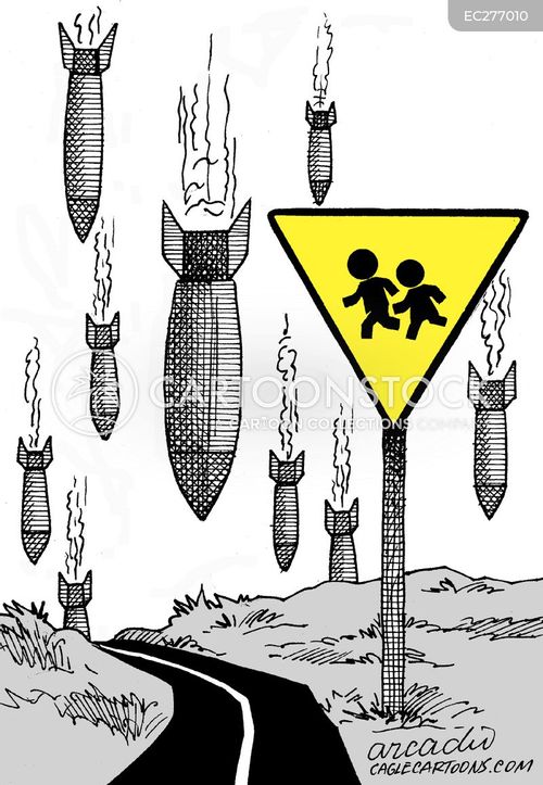 Caída De Bombas Cartoons and Comics - funny pictures from CartoonStock