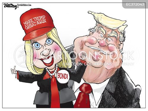 Pam Bondi Cartoons and Comics - funny pictures from CartoonStock