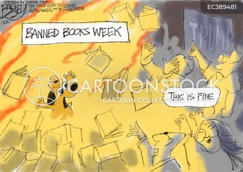 Banned Books Cartoons and Comics - funny pictures from CartoonStock