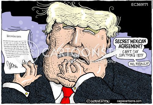 Secrecy Pact Cartoons and Comics - funny pictures from CartoonStock