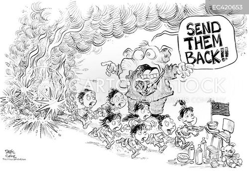 Repatriated Children Cartoons and Comics - funny pictures from CartoonStock