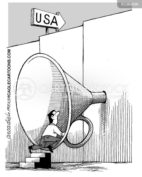 Climbing The Border Wall Cartoons and Comics - funny pictures from ...