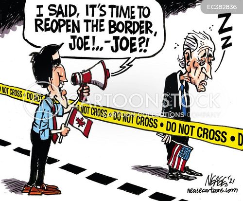 Canada-us Border Cartoons and Comics - funny pictures from CartoonStock