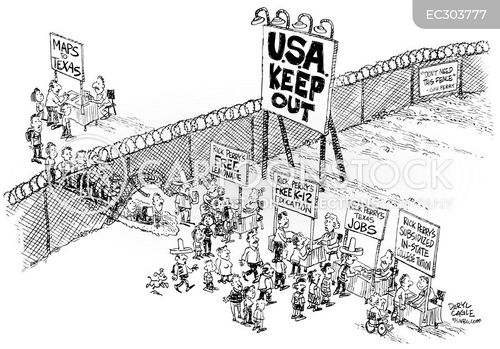 Border Fencing Cartoons and Comics - funny pictures from CartoonStock