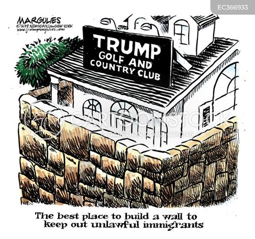 Trump Clubs Cartoons and Comics - funny pictures from CartoonStock