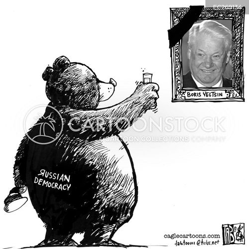 Boris Yeltsin Cartoons and Comics - funny pictures from CartoonStock