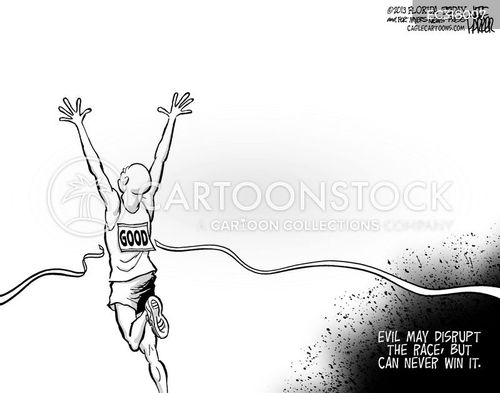 Marathon Running Cartoons and Comics - funny pictures from CartoonStock