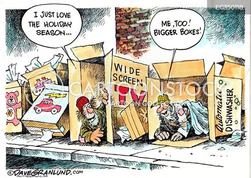 Poor Box Cartoons and Comics - funny pictures from CartoonStock