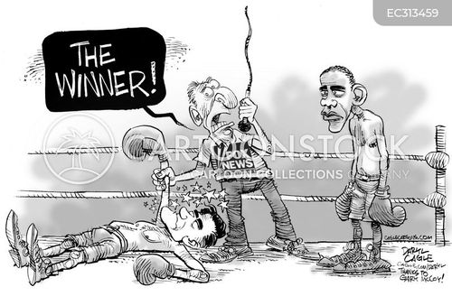 Boxings Cartoons and Comics - funny pictures from CartoonStock