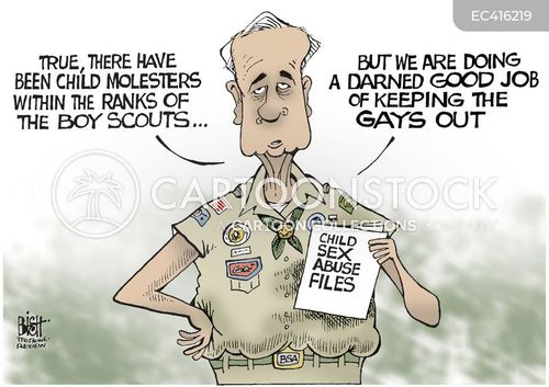 Scouting Oath Cartoons and Comics - funny pictures from CartoonStock