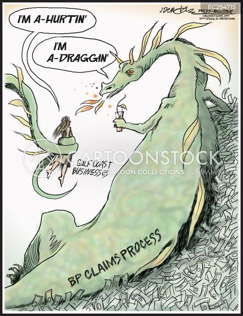 Bp Claims Cartoons and Comics - funny pictures from CartoonStock