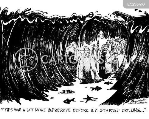 Marine Habitats Cartoons and Comics - funny pictures from CartoonStock