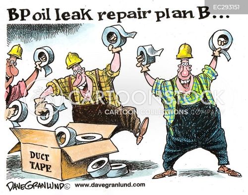 Fix Oil Spill Cartoons and Comics - funny pictures from CartoonStock