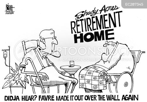 Grandpa Favre Cartoons and Comics - funny pictures from CartoonStock