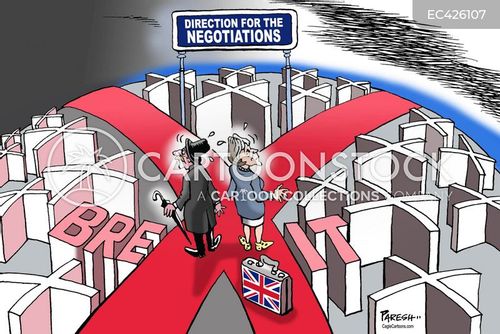 Negotiations Route Cartoons and Comics - funny pictures from CartoonStock
