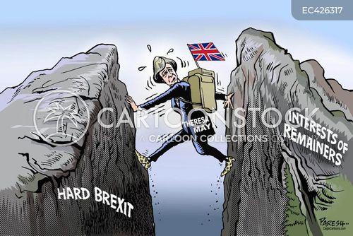 Brexit Path Cartoons and Comics - funny pictures from CartoonStock