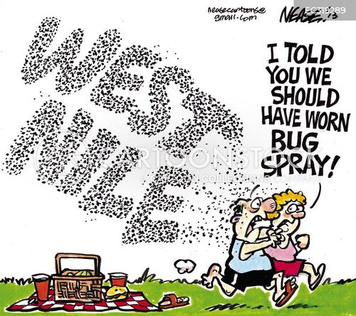 Insect Repellant Cartoons and Comics - funny pictures from CartoonStock