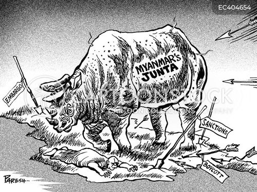 Sanctions Arrow Cartoons and Comics - funny pictures from CartoonStock