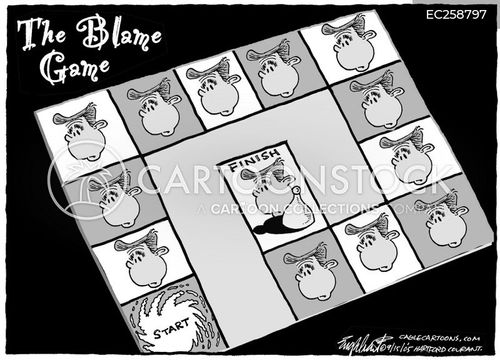 Blame Shifting Cartoons and Comics - funny pictures from CartoonStock
