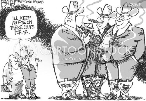 Bush Oil Cartoons and Comics - funny pictures from CartoonStock