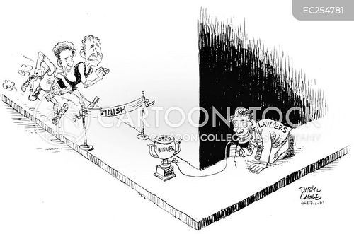 Finish Line Cartoons and Comics - funny pictures from CartoonStock