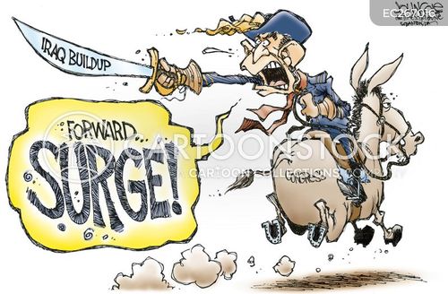 Troop Escalation Cartoons and Comics - funny pictures from CartoonStock