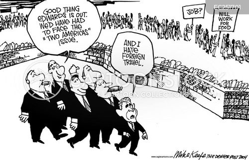 Socioeconomic Divide Cartoons and Comics - funny pictures from CartoonStock