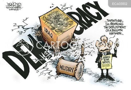 Escalation Of Force Cartoons and Comics - funny pictures from CartoonStock