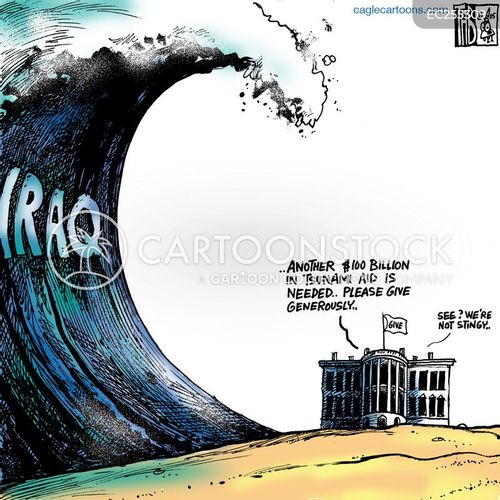 Iraq Costs Cartoons and Comics - funny pictures from CartoonStock